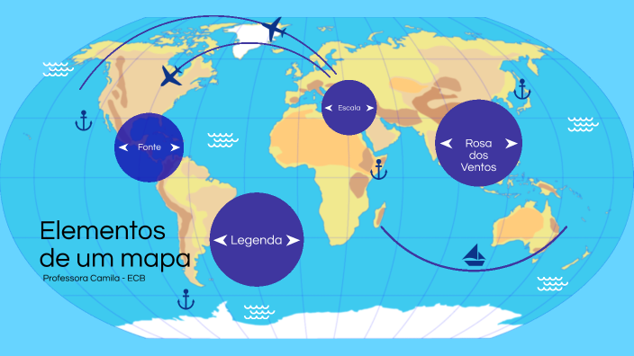 Elementos de um mapa by Camila Camargo De Oliveira on Prezi