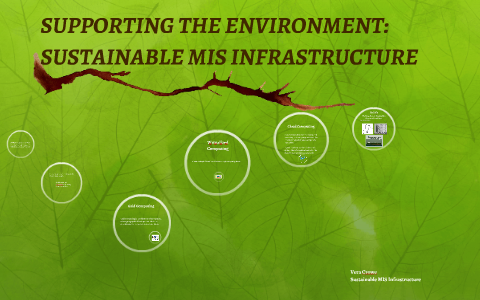 SUPPORTING THE ENVIRONMENT: SUSTAINABLE MIS INFRASTRUCTURE by Vera Zima ...