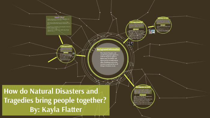 How do Natural Disasters and Attacks bring people together? by kayla ...