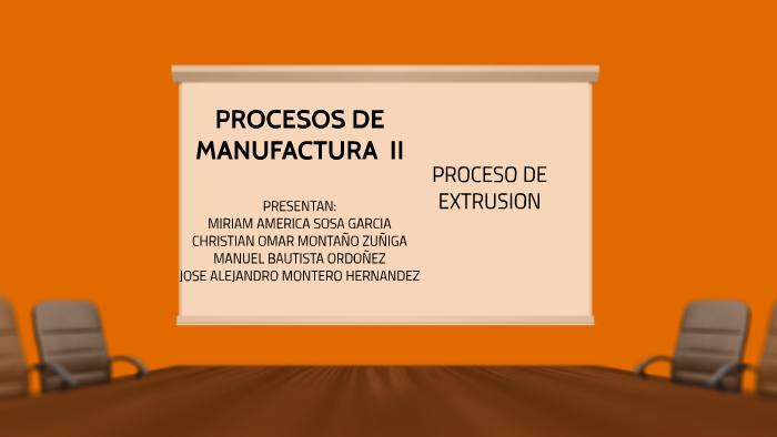 PROCESO DE EXTRUIDO by Jose Alejandro Montero Hernández on Prezi