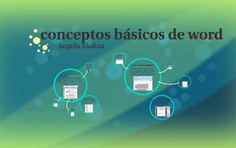 conceptos básicos de word by angela molina on Prezi