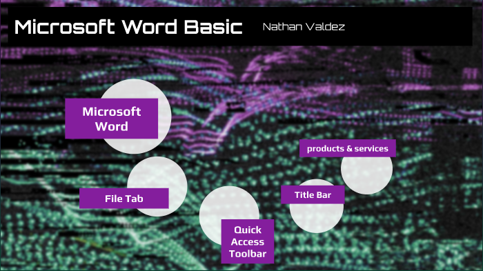 Microsoft Word Terms by Nathan Valdez on Prezi