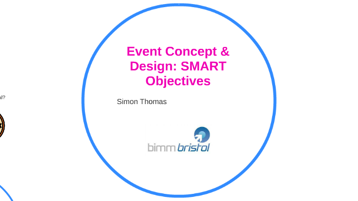 Event Concept & Design: SMART Objectives by Simon Thomas on Prezi