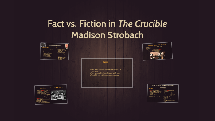 Fact vs. Fiction in The Crucible by Madison Strobach on Prezi
