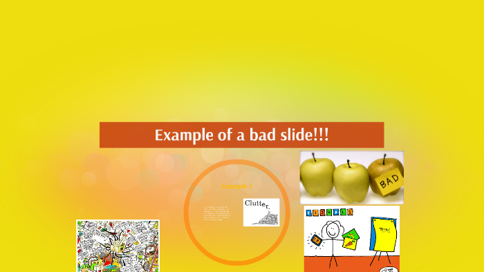 Example of a bad slide by Melissa Acosta on Prezi