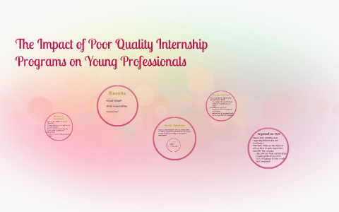 The Impact of Poor Quality Internship Programs on Young Prof by Shannon ...