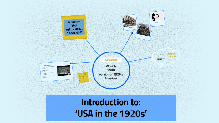 Introduction to 1920s USA by K Clough