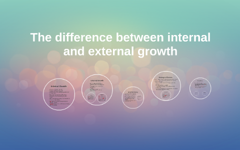 The difference between internal and external growth by Jonelle Adderley ...