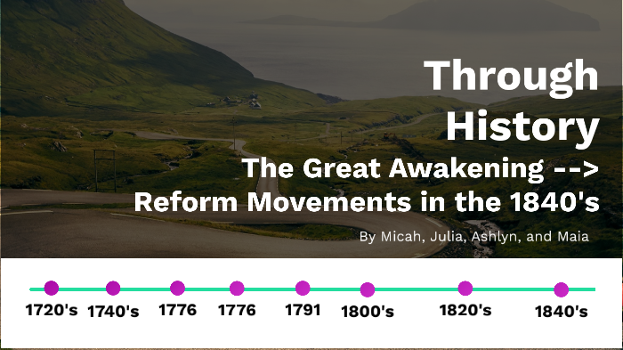 The Great Awakening --> Reform Movements in the 1840's by Ashlyn Berry ...