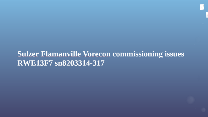 Sulzer Flamanville Vorecon RWE13F7 sn8203314-317 by sebastien COLLIGNON ...
