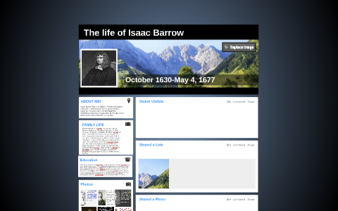 The life of Isaac Barrow by Saidat Abbas on Prezi