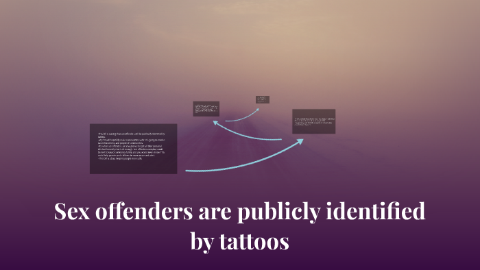 Sex offenders are publicly identified by tattoos by Brooke Way on Prezi