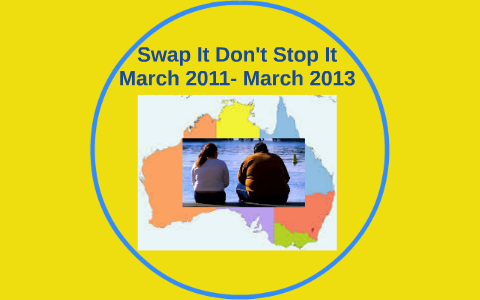 Swap It Don'T Stop it. Social media health campaign by John Langley on ...