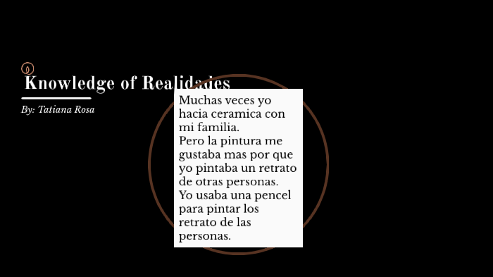 Spanish 3 Realidades 3 chapter 2 Assessment project by Tatiana Rosa on ...