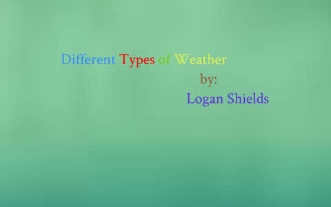 Different types of weather by Logan Shields on Prezi