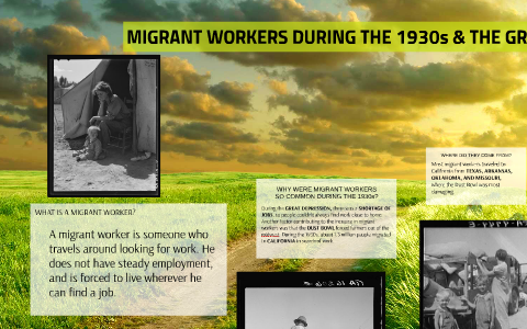 MIGRANT WORKERS DURING THE 1930s & THE GREAT DEPRESSION by Sara Elmore ...