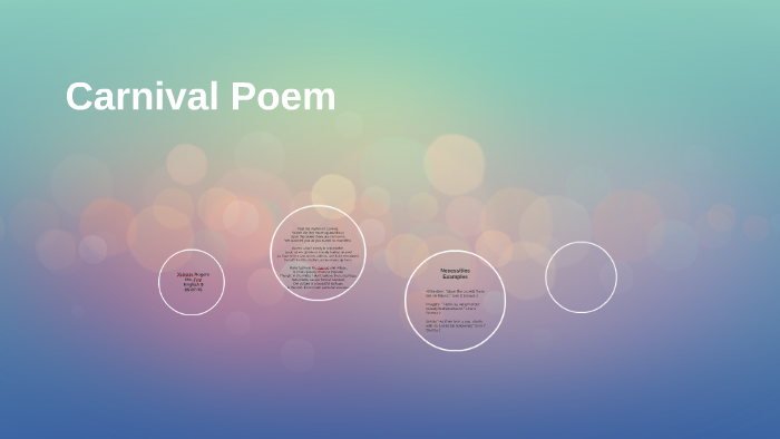 Carnival Poem by Ms. Williams on Prezi