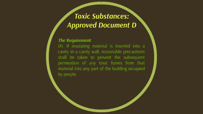 Toxic Substances: Approved Document D by Jonathan Wilson on Prezi