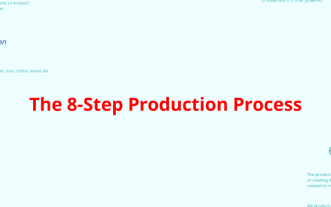 The 8-Step Production Process by Kendall Garrett on Prezi