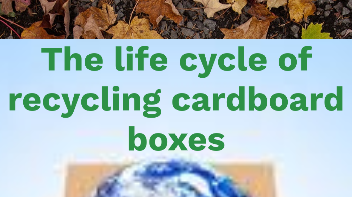 The life cycle of recycling cardboard boxes by tyriek brown on Prezi