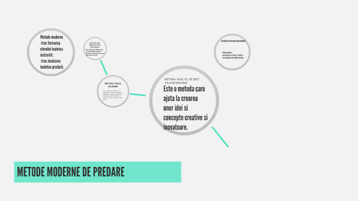 METODE MODERNE DE PREDARE by barsan irina on Prezi