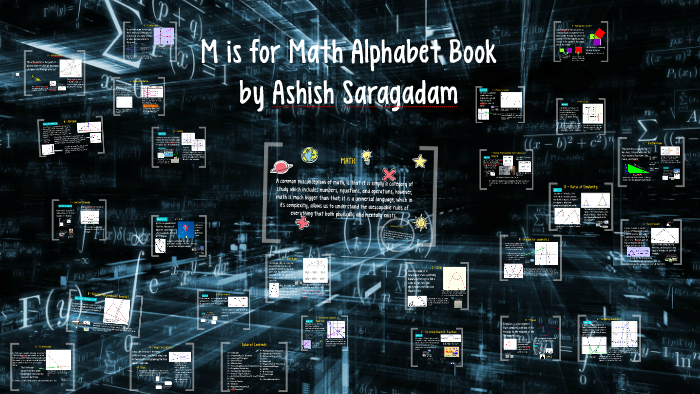 M is for Math Alphabet Book by ASHISH SARAGADAM
