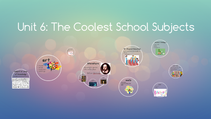 Unit 6: The Coolest School Subjects by Gina Acosta on Prezi