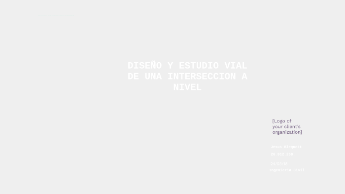 Diseño y Estudio vial de una Intersección a Nivel by jesus blequett on ... Diseño y Estudio vial de una Intersección a Nivel by jesus blequett on ...