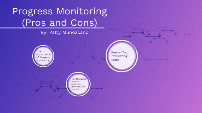 Progress Monitoring (Pros and Cons) by patty munozcano on Prezi