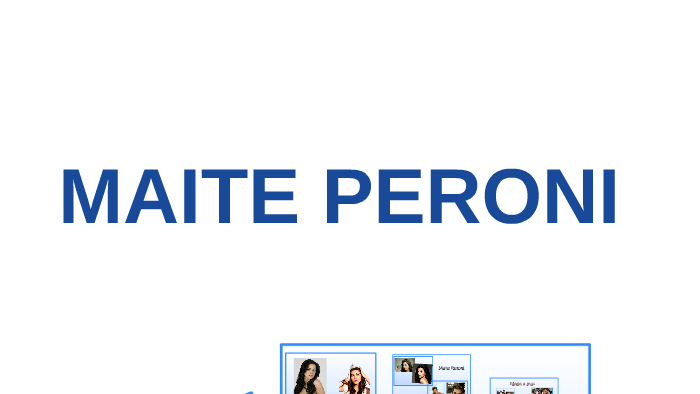 MAITE PERONI by Erika Krajnikova on Prezi