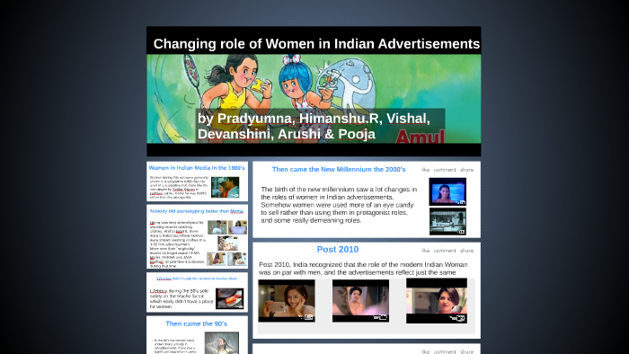 Changing role of Women in Indian Advetisments by Himanshu Raheja on Prezi Next