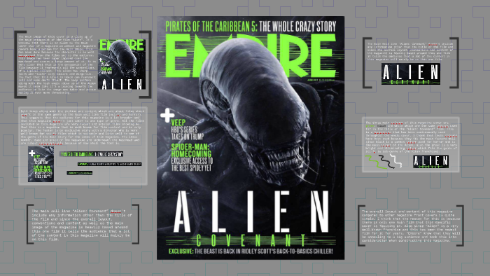 Alien Magazine Cover Analysis by Savannah Tummons on Prezi