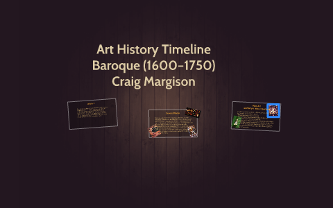 Art History Timeline by craig Margison