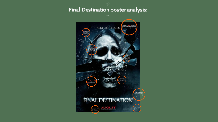 Final Destination poster analysis: by Del Brown on Prezi