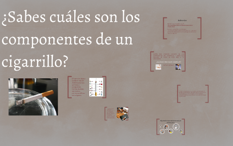 ¿Sabes cuales son los componentes de un cigarrillo? by catalina ...
