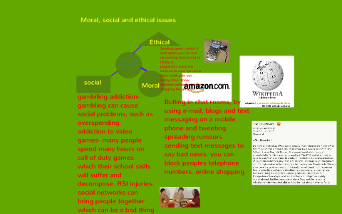 ICT Moral, social and ethical issues associated with the internet by ...