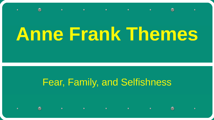 Anne Frank Themes by Logan Huff