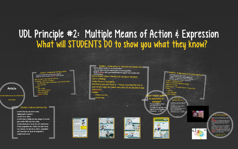 UDL Principle #2: Multiple Means of Action & Expression by Jessi ...