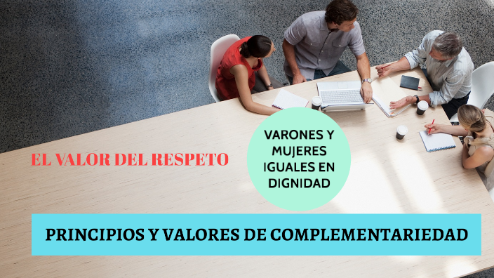 PRINCIPIOS Y VALORES DE COMPLEMENTARIEDAD by MARIA SERVA MOLINA POÑE on ...