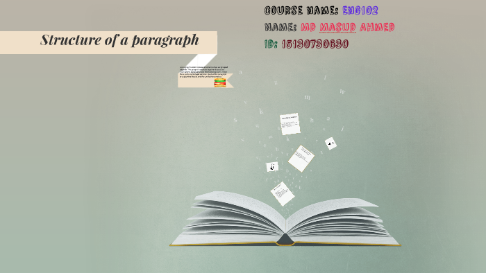 Structure of a Paragraph by mas um on Prezi