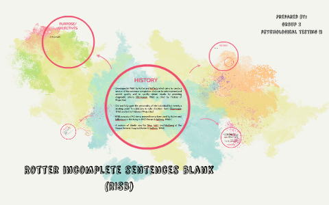 Rotter incomplete sentence blank (RISB) by Nesian Guevara on Prezi