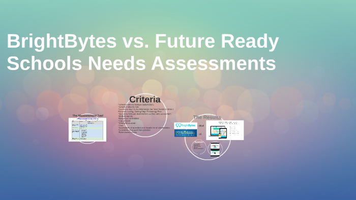 BrightBytes vs. Future Ready Schools Needs Assessments by jocelyn ...