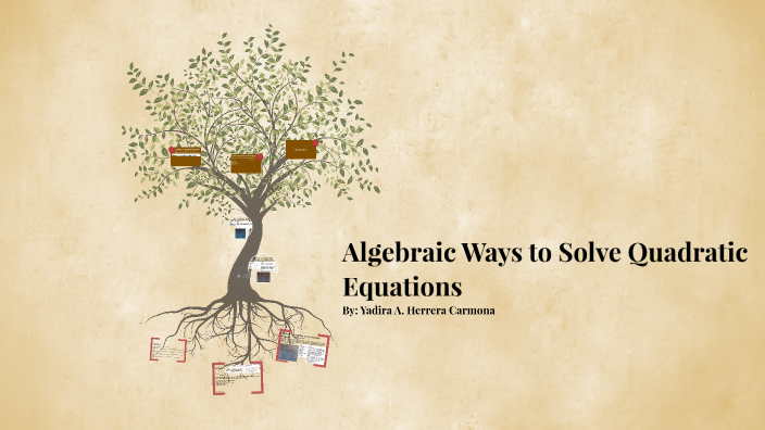 Solving Quadratic Equations One-Pager by Yadira H on Prezi
