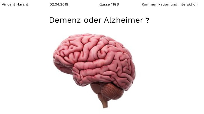 Demenz by Vincent Harant on Prezi
