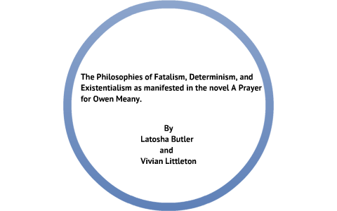The philosophies of fatalism, determinism, and existentialism as ...
