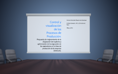 Control y visualización de los Procesos de Producción: by Victoria ...