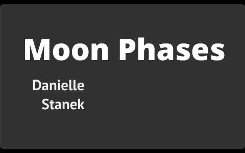 Moon Phases by Danielle Stanek on Prezi