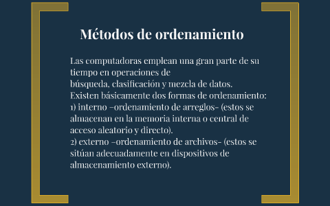 Metodos de ordenamiento by Sebastian Ruggieri