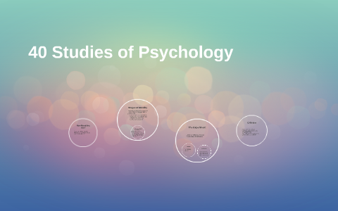 40 Studies of Psychology by Kota Lynn on Prezi