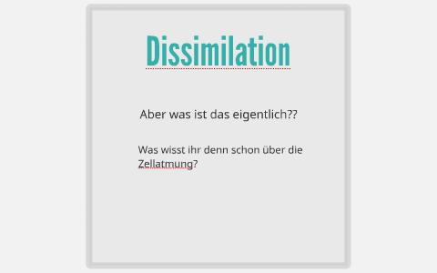 Dissimilation by Rebecca Wild on Prezi